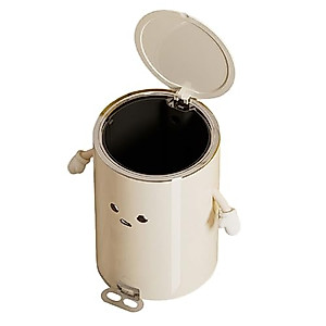 PASNMKvn 8L Trash Can Quiet Closing Garbage Can with Foot Pedal and Soft Close Lid for Odor Control