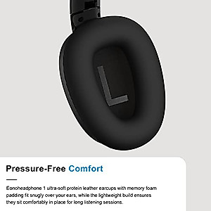 Eonome-Active-Noise-Cancelling-Headphones - S3 ANC Headphones - Hybrid Wireless Over-Ear Bluetooth Headphones with Mic,Multiple Modes,40H Playtime,Comfortable Protein Earcups(Black)