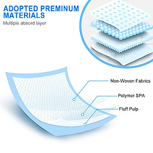 Disposable Large Changing Pads, High Absorbent Waterproof Portable Mattress, Leak-Proof Breathable Incontinence Pad, Play Sheet Bed Chair Table mat Protector, Adult Child Baby Pets Underpad