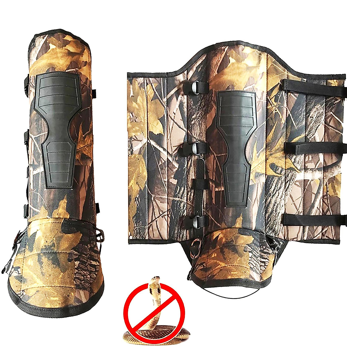 V-CHEETONG Snake Gaiters Anti-bite snake guards Lower Leg Armor Water Proof Comfortable Protection Gear for Hunting Hiking Outdoors Survival Kit Suitable for Men and Women (Classic Camouflage)