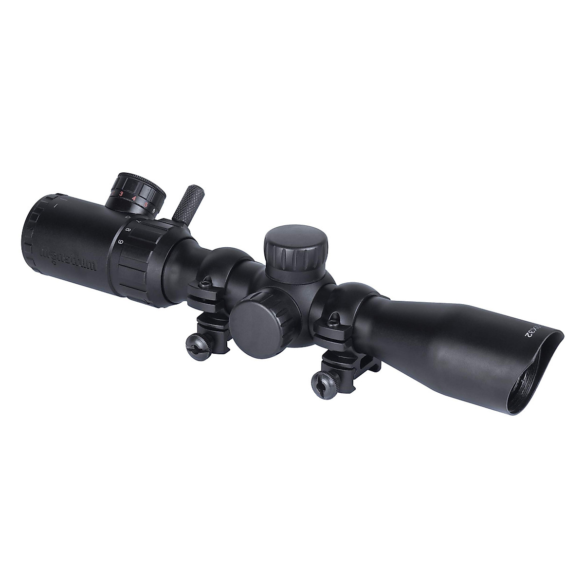 Monstrum 3-9x32 Rifle Scope | Moonstrum Offset Scope Mount with Integrated Level Bubble | Bundle