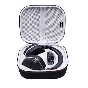 LTGEM Case Compatible with Turtle Beach Stealth 600 / 700 Gen 3 & 600 /700 Gen 2 MAX Wireless Gaming Headset, Black+Gray