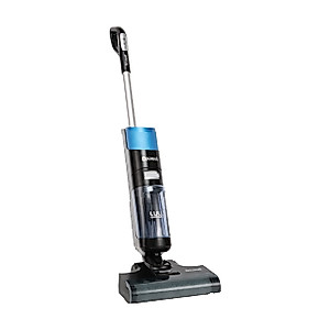 ECOWELL Wet Dry Vacuum Cleaner Cordless Floor Cleaner and Mop Self-Drying Digital Display Multi-Surface for Hard Floors and Area Rug, LULU Quick Clean P05, Blue