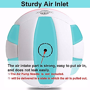 EVZOM Super Soft Volleyball Beach Volleyball Official Size 5 for Outdoor/Indoor/Pool/Gym/Training Premium Volleyball Equipment Durability Stability Sports Ball