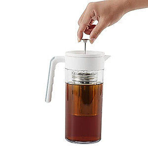 Tomiba Cold Brew Coffee Maker 1 Quart 100% BPA FREE Tritan Iced Coffee Maker Cold Brew Pitcher Leak-Proof Newest Patented