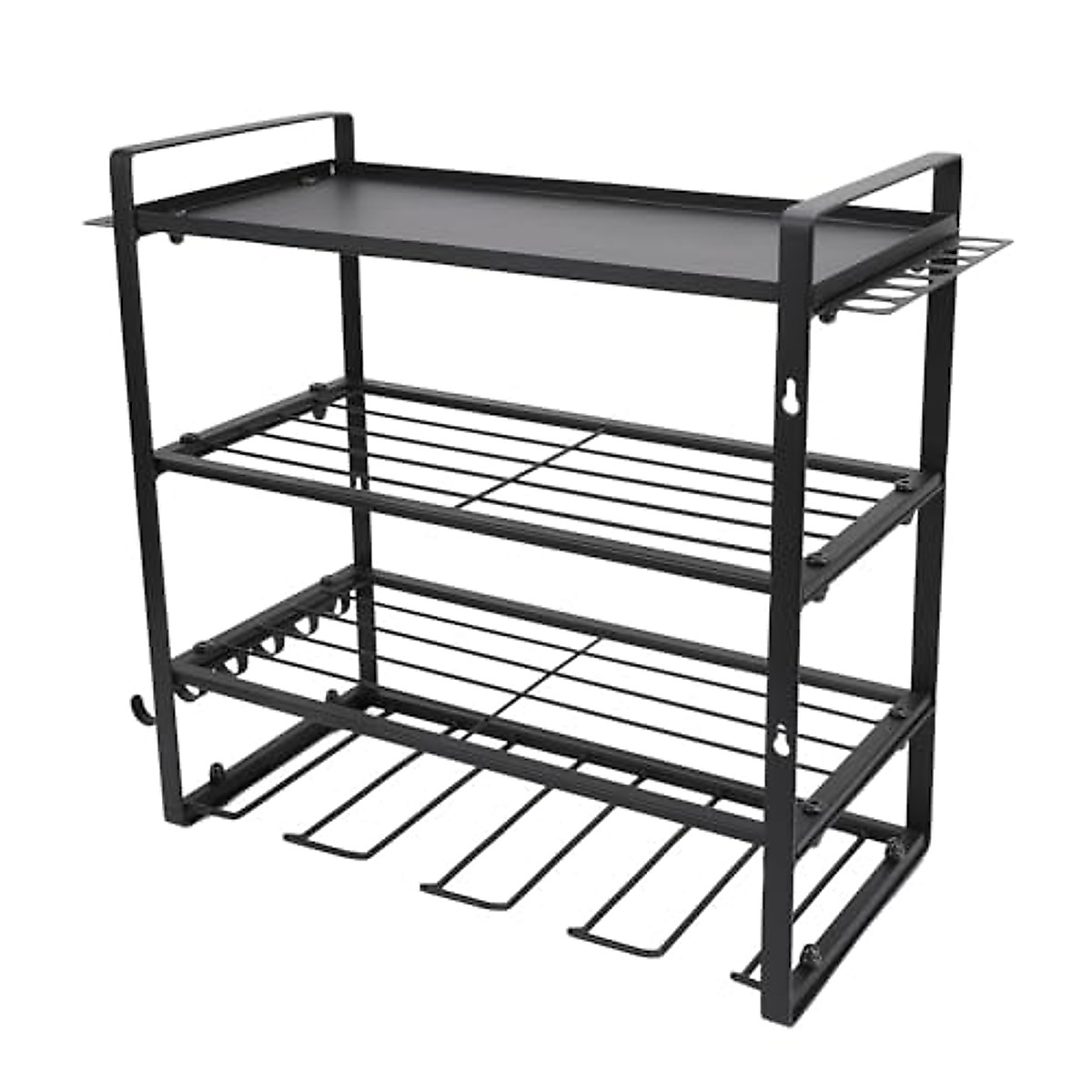 Power Tool Organizer Wall Mount, Heavy Duty Drill Holder, Drill Holder Wall Mount, Metal Cordless Drill Storage, Wall Mounted Power Tool Holder for Garage and Workbench