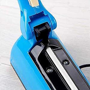 LabZhang 8inch Impulse Bag Sealer,Impulse Heat Sealer,Manual Poly Bag Heat Sealer Heat Seal Closer with 1 Replacement Kit,Blue
