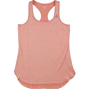 Reebok Womens Singlet Racerback Tank Top, Orange, X-Large