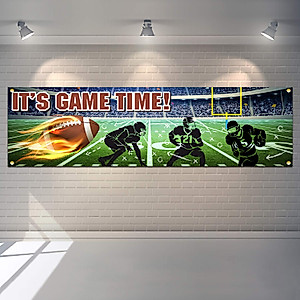 Football Party Banner Decoration for Football Themed Birthday Party Baby Shower Decor Football Game Concessions