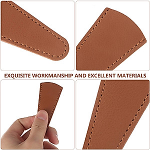 EXCEART 4pcs Sewing Scissors Sheath Leather Scissors Cover Protector Safety Trimming Beauty Tool Protection Cover Collect Bags