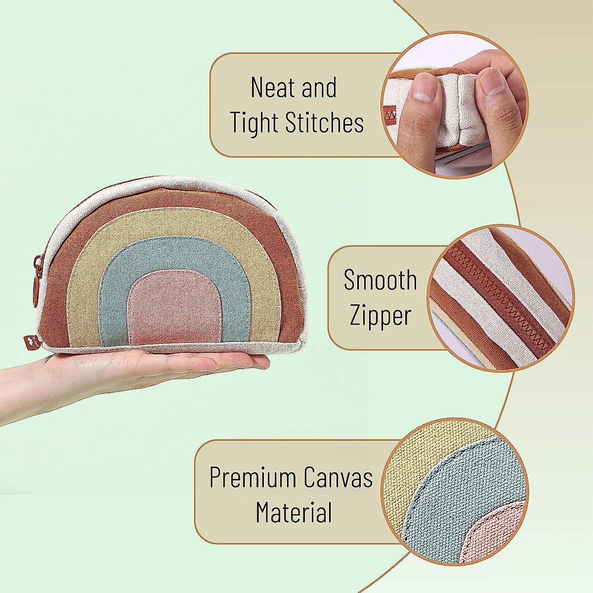 Mr. Pen- Boho Pencil Case, Large Capacity Pencil Pouch, Pencil Bag, Pen Case, Pen Pouch, Pen Bag, Pencil Pouches, Pencil Bags, Rainbow Pencil Case, School Pencil Case, College Pencil Case