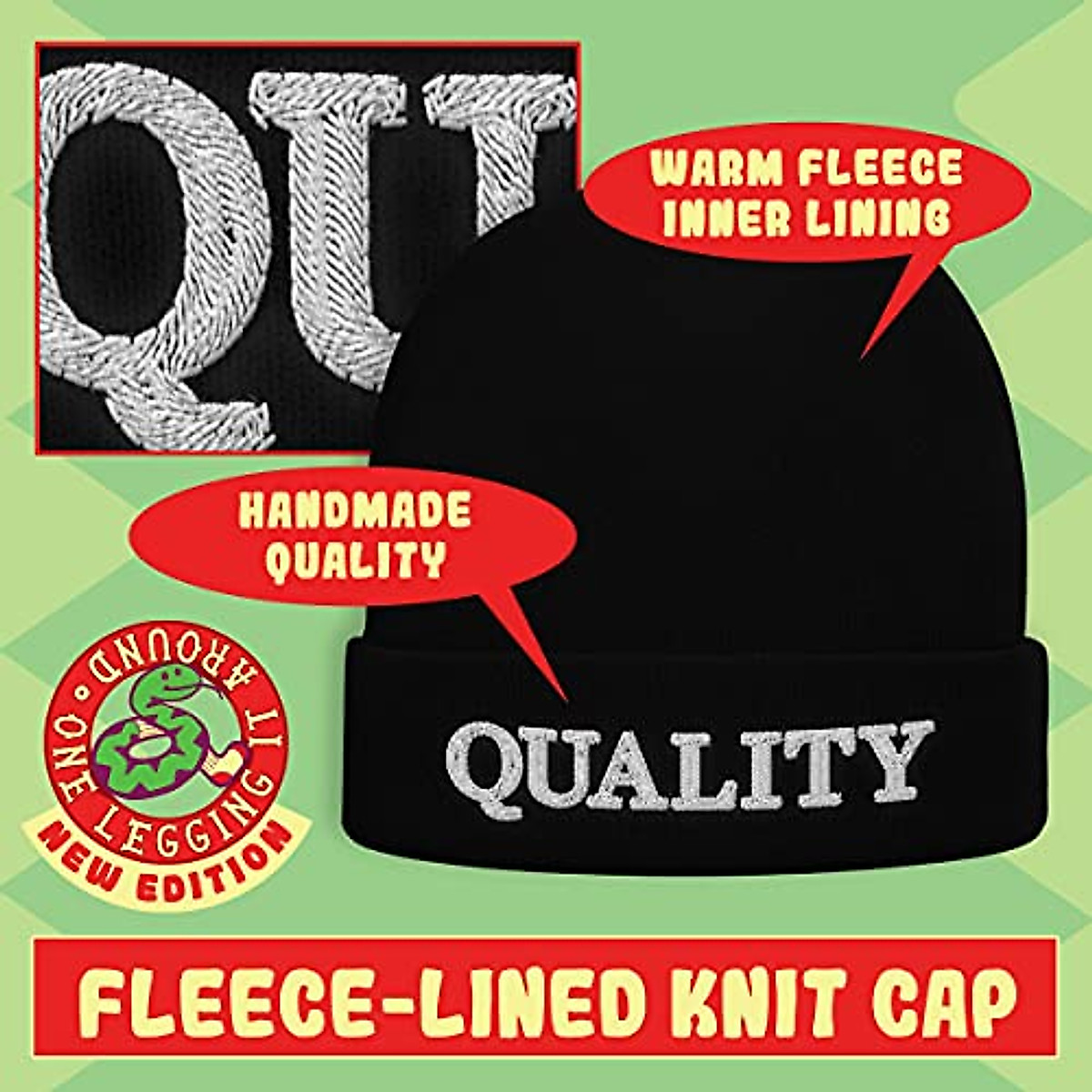 got yand? - Soft Adult Beanie Cap, Black, One Size