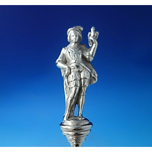 English Silverplate Desk Set 3pc Knife Seal Pen in Original Fitted Box (#5888)