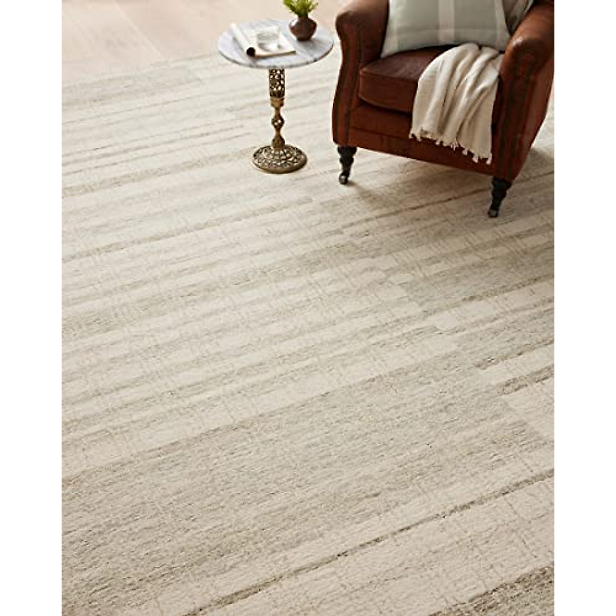 Loloi Chris Loves Julia x Loloi Chris Collection CHR-02 Natural/Sage 2'-6" x 7'-6" Runner Rug