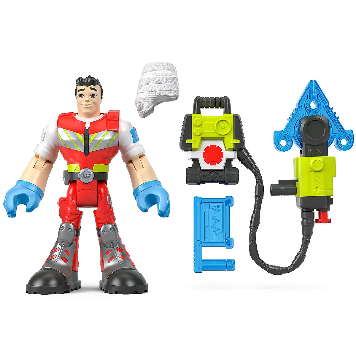 Fisher-Price Rescue Heroes Reed Vitals, 6-Inch Figure with Accessories