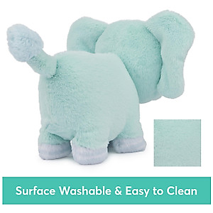 GUND Baby Safari Friends Collection Plush Elephant with Chime, Sensory Toy Stuffed Animal for Babies and Newborns, Teal, 7"