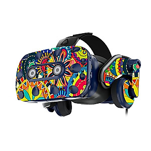 MightySkins Skin Compatible with HTC Vive Pro VR Headset - Flower Wheels | Protective, Durable, and Unique Vinyl Decal wrap Cover | Easy to Apply, Remove, and Change Styles | Made in The USA