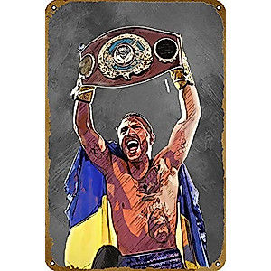 Vasyl Lomachenko Retro Art Metal Tin Sign 8 x 12 in Sports Vintage Poster Man Cave Decorative