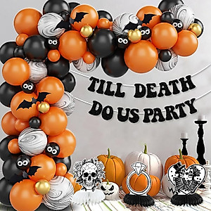 Till Death Do Us Party Bachelorette Party Decorations Bride or Die Party Honeycomb Centerpieces Rip Single Life Bridesmaid Party Decor for Bridesmaid Favor Bride to Be Gift Bridal Shower Supplies