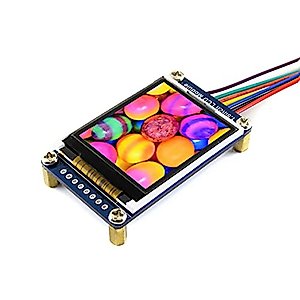 Waveshare 1.8inch LCD Display Module 128x160 Pixels with Embedded Controller Communicating via SPI Interface Compatible with Raspberry Pi/Jetson Nano/STM32