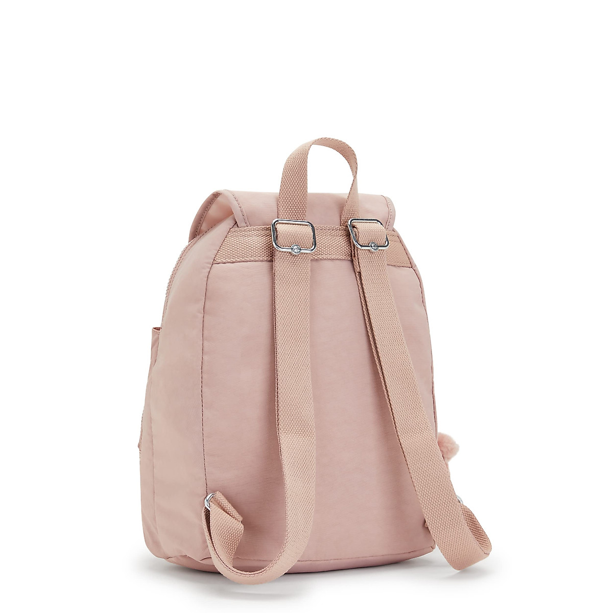 Kipling Women's Queenie, Adjustable Backpack Straps, Monkey Keychain, Key Clasp, Top Carry Handle, Brilliant Pink, 10" L x 13.25" H x 6.25" D