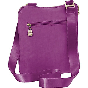 Baggallini Hanover Travel Crossbody Bag Gold Hardware, Charcoal, One Size