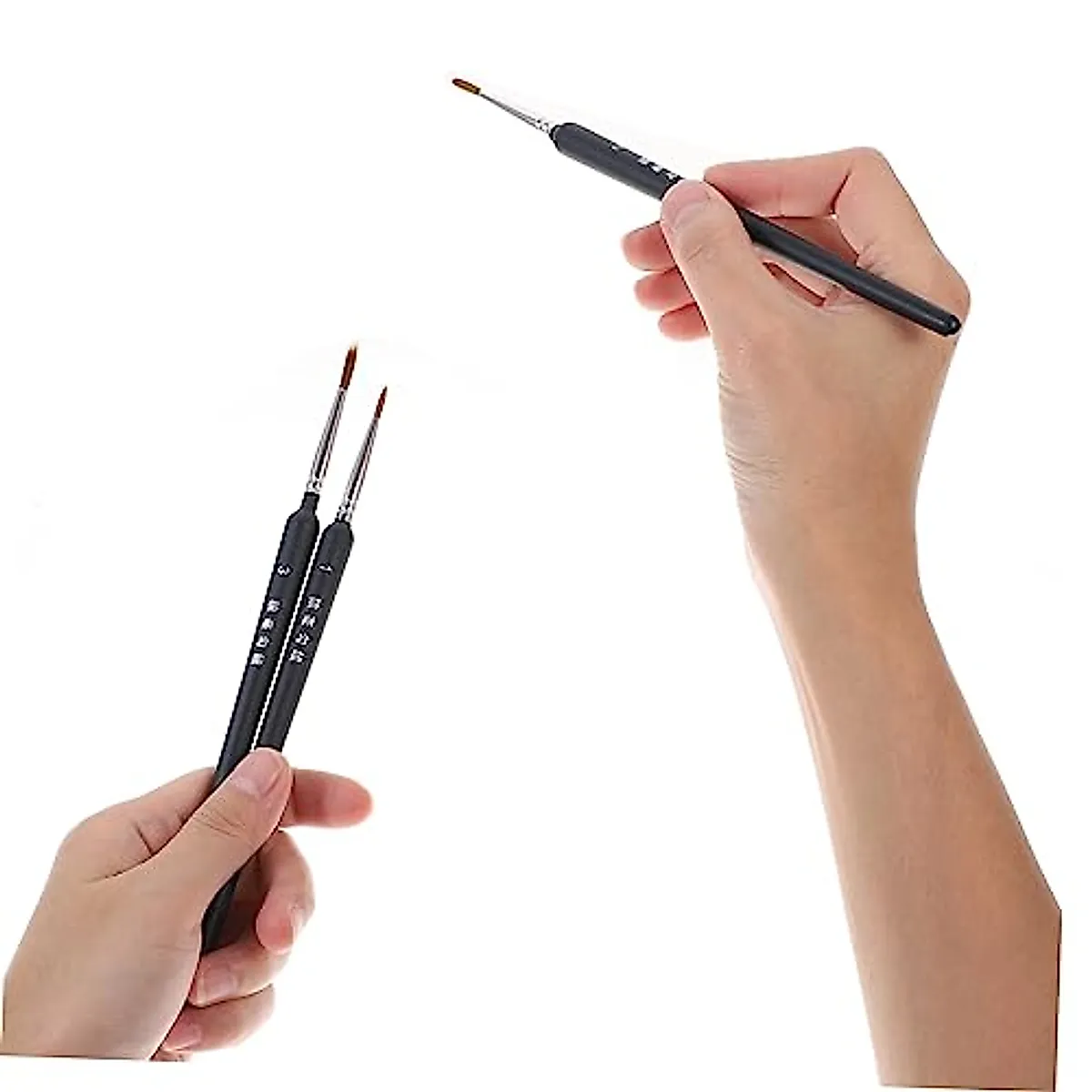 VILLCASE 3pcs Set Adult Coloring Pens Miniature Kit Spray Paint Set Miniature Painting Detail Line Brush Art Special Pen Acrylic Brush to Paint Acrylic Paint Wooden Manicure