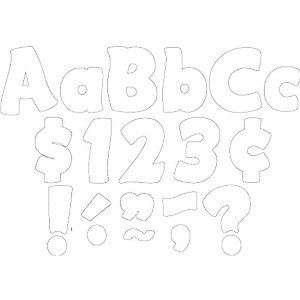 Teacher Created Resources White Fantastic 4" Letters Combo Pack (TCR5819)