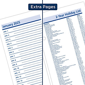 AT-A-GLANCE 2024 Daily Desk Calendar Refill, 3-1/2" x 6", Standard, Loose-Leaf, QuickNotes (E5175024)