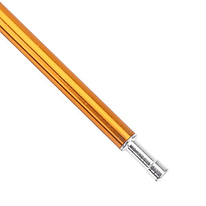 Tent Poles Replacement, 2Pcs/Lot Lightweight Tent Pole Repair Kit 12 Sections Aluminum Alloy 8.5mm 4.42m Tent Poles for Outdoor Camping Hiking Travel, Golden Yellow (174inch)