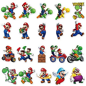 FANGJIA Game Stickers 100pcs Popular Anime Cartoon for Teens Kids Adults Vinyl Waterproof Laptop Water Bottle Skateboard