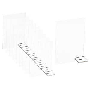 uxcell 30pcs Clear Arch Acrylic Sign with Stand, Acrylic Arch Table Numbers for Wedding Reception Party Restaurant Centerpieces Decor (5.9 Inch x 4 Inch)