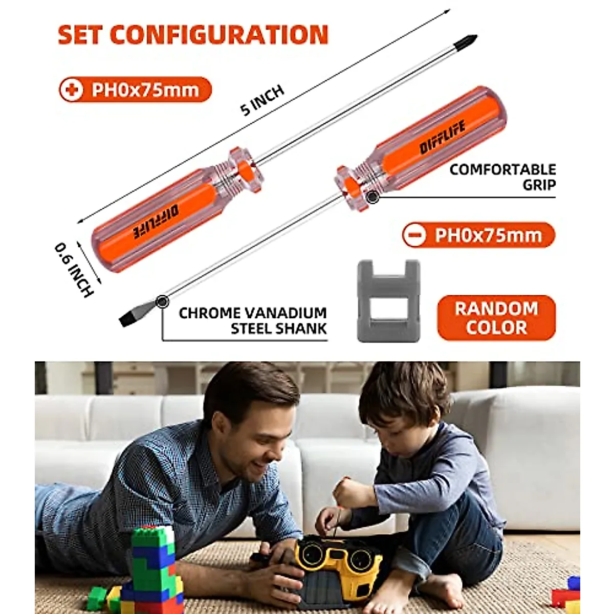 DIFFLIFE Professional 9 PCS Model Tools Kit Modeler Basic Tools Craft Set Hobby Building Tools Kit for Gundam Car Model Building Repairing and Fixing-9 Piece