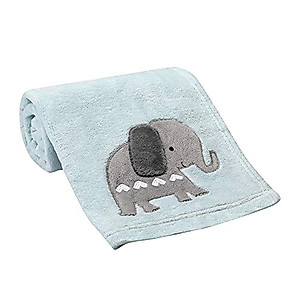 Bedtime Originals Jungle Fun Baby Blanket, Blue