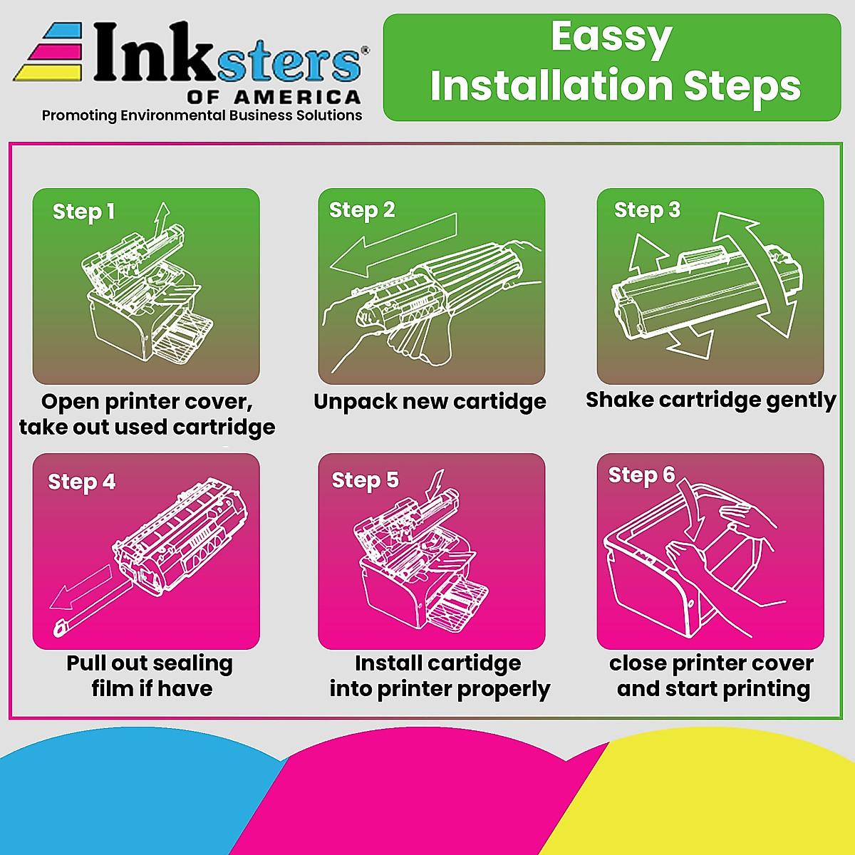 Inksters of America Compatible Black Toner Cartridge Replacement for Canon 137 PT137 CRG137 9435B001 - Compatible with imageCLASS MF212W MF216N MF227DW MF229DW - 2,400 Pages