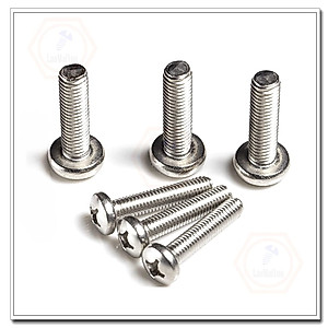 100pcs M1.2×4mm Machine Screws Pan Phillips Cross Head Screw 304 Stainless Steel Fasteners Bolts GB818