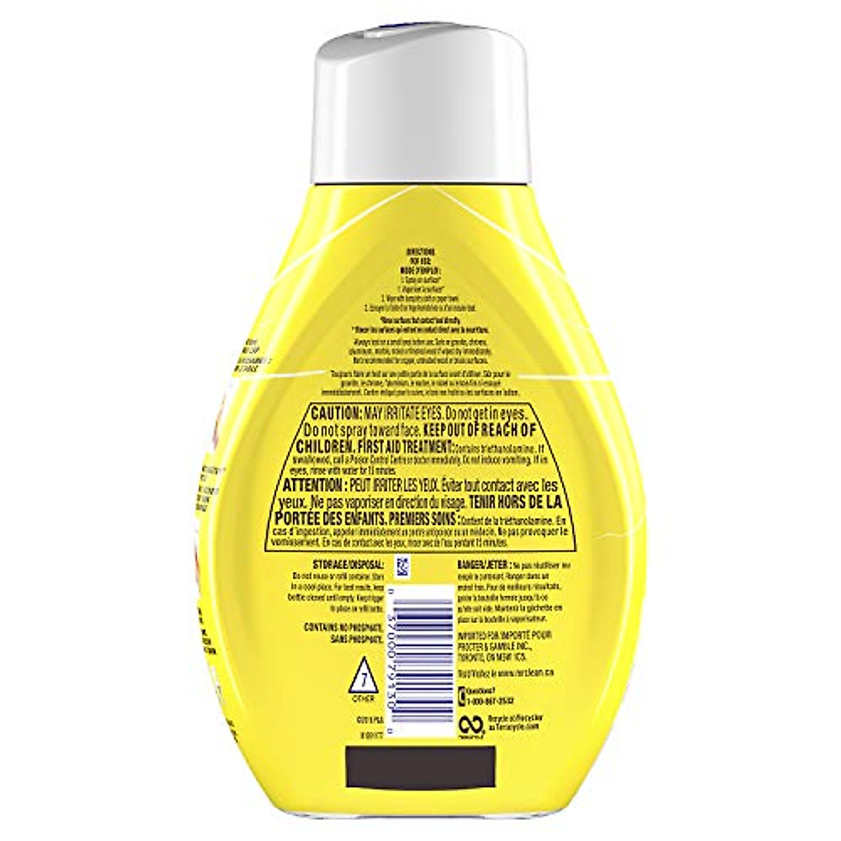 Mr. Clean, Deep Cleaning Mist Multi-Surface Spray, Lemon Zest Scent Refill, 1 Count, 16 Fl Ounce