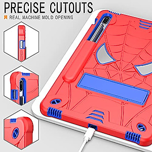 Tablet PC Case Tablet Children's Case Compatible with Samsung Galaxy Tab S8 Plus/S7 Plus 12.4 Inch SM-X800/X806 SM-T970/T975,Protective Cover Shockproof and Resistant Case with Built-in Holder+Shoulde