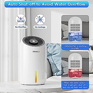 Dehumidifiers for Home, Makayla Dehumidifier 30 OZ(860ml),2200 Cubic Feet Small Dehumidifier with Auto Shut Off and 7 Colors Lights,Ultra Quiet for Home,Wardrobe,Closet,Bathroom,Bedroom,Trailer,RV
