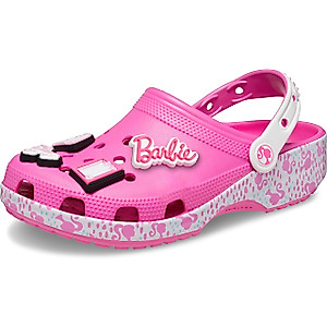 Crocs Unisex Barbie Classic Clogs, Electric Pink, 7 US Men