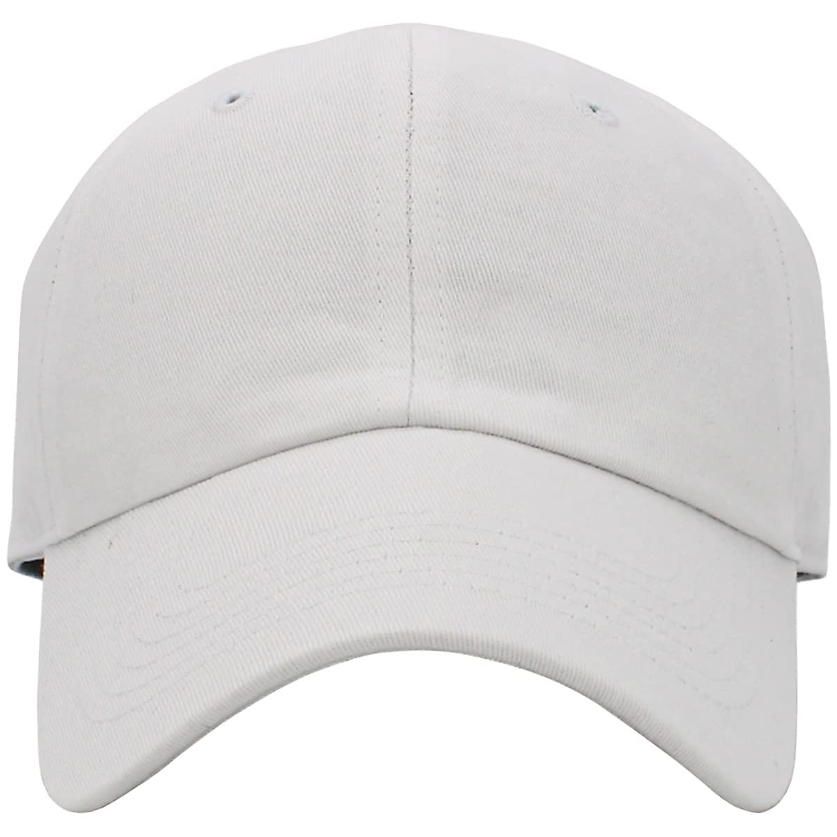 KBETHOS White Classic Adjustable Dad Hat - 100% Cotton Unisex Baseball Cap for Casual Wear