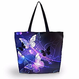 icolor Large Grocery Eco Friendly Market travel Sports Handle case Bag shoulder bag Reusable Portable Storage HandBags Convenient Shoppers Tote Beach Shopping Bag (YGWD-50)