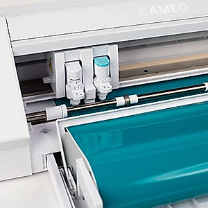 Silhouette Cameo 4 with Bluetooth, 12x12 Cutting Mat, Autoblade 2, 100 Designs and Silhouette Studio Software - White Edition
