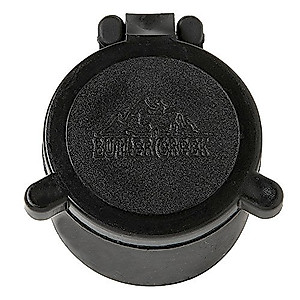 Butler Creek 47 Objective Flip Open Scope Cover , Black