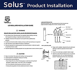 Solus C200BC-L10C-BZ-4PK LED Landscape Light, Exterior Surface Mounted Bollard, 120-277V 10W 4000K, 39" Height, Bronze, 4-Pack