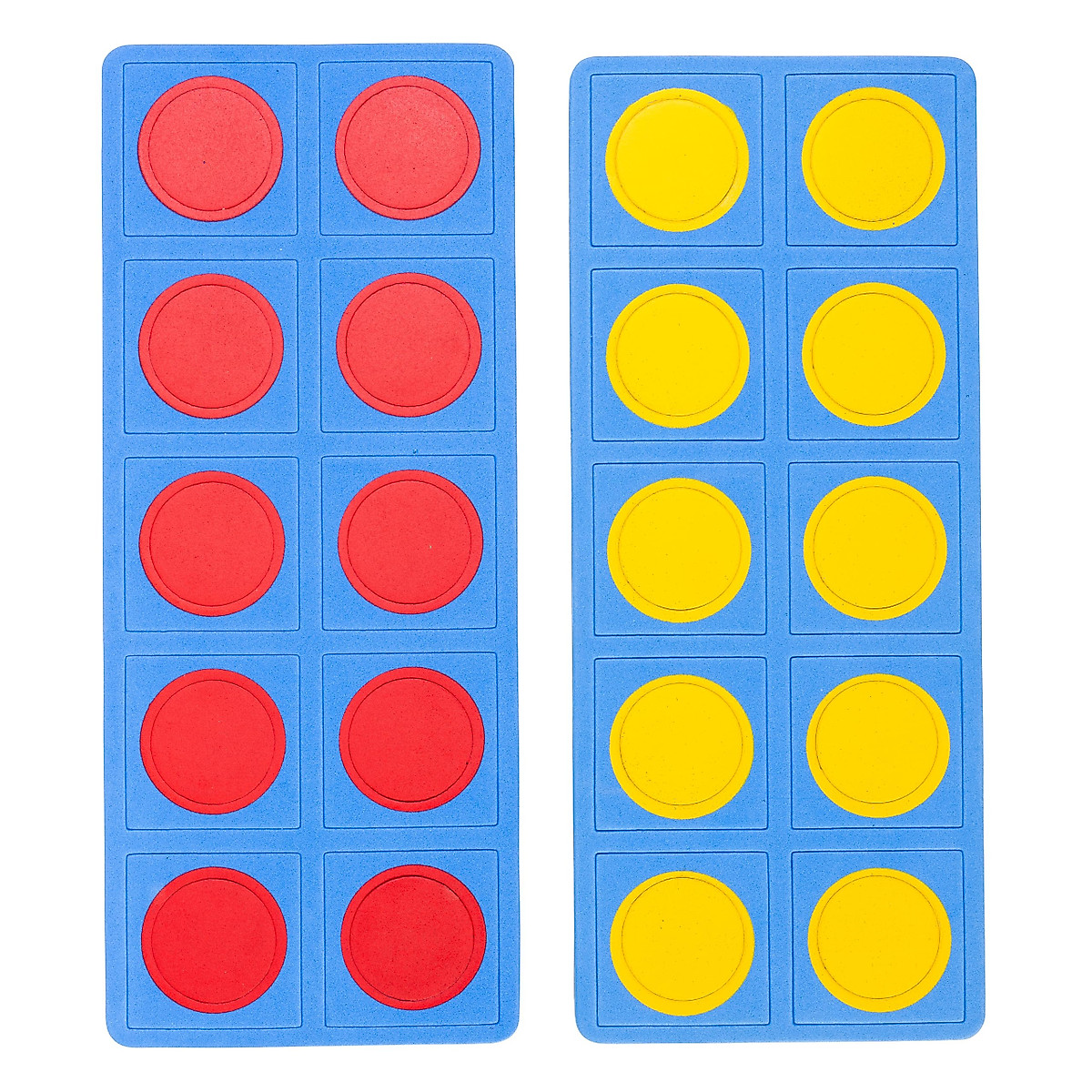 LEARNING ADVANTAGE Giant Magnetic Foam Ten Frames - 2 Frames with 20 Disks - Early Math Manipulative - Teach Number Concepts and Operations