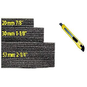 Kaizen Foam 2 Feet x 1 Feet, Black with Knife (57mm 2-1/4")