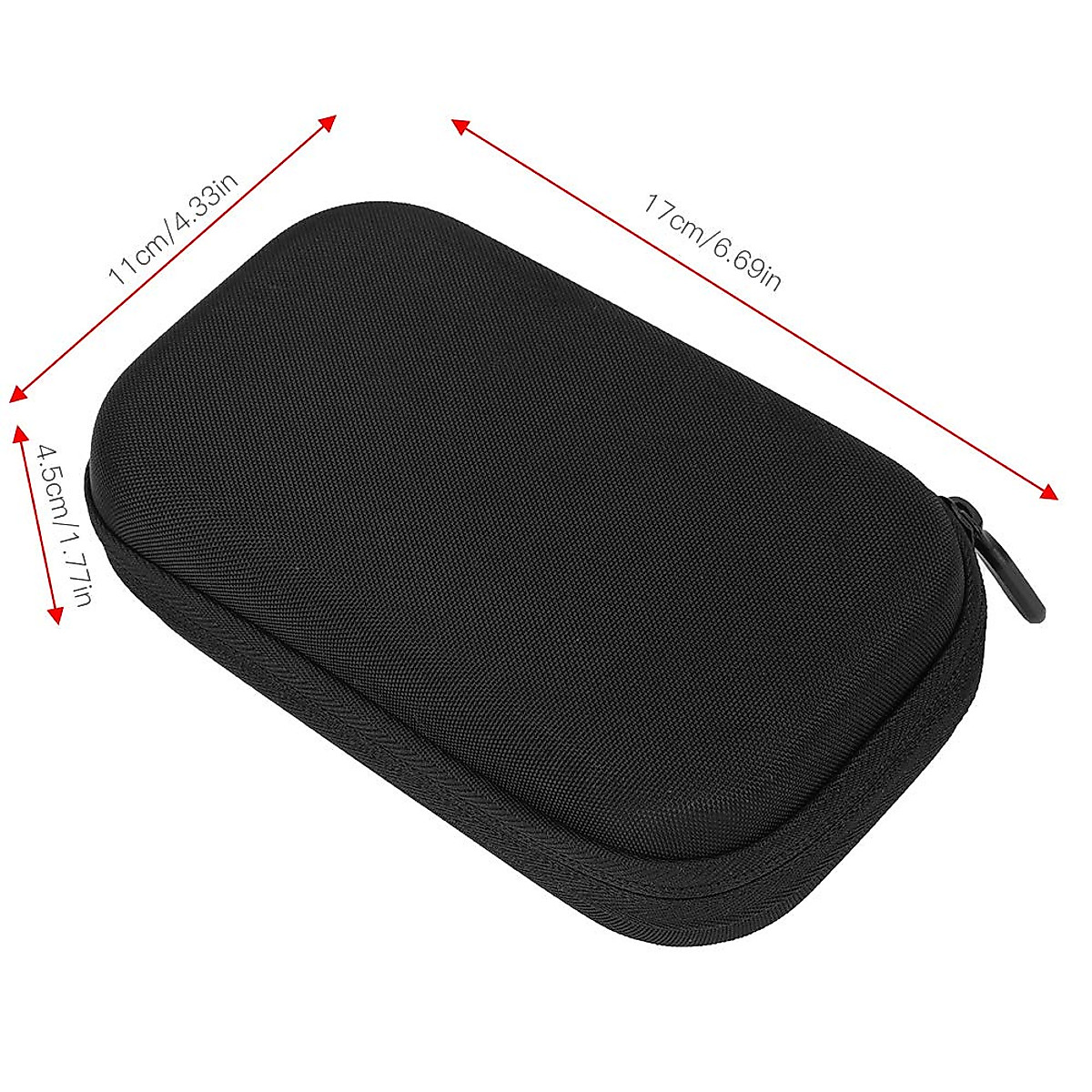 Akozon Microphone Storage Bag Hard Carrying Travel Case Portable Hard Protective Case Storage Bag for Blink 500 B2 Wireless Microphone Black for lavalier Carry case saramonic Blink 500 b2
