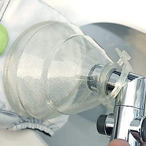 Diaper Dawgs Cloth Diaper Sprayer Splatter Shield with Gusset Stretcher + Laundry Mitts | Perfect for Rinsing Cloth Diapers and More! | Small, Ergonomic Design Prevents Splattering