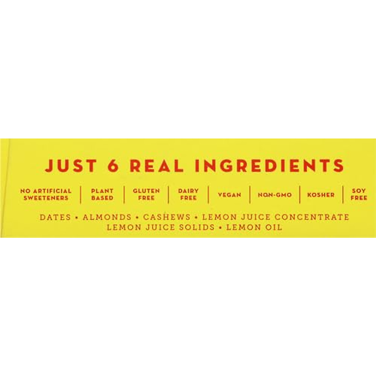 Larabar Lemon Bar, Gluten Free Vegan Fruit & Nut Bar, 1.6 oz Bars, 6 Ct